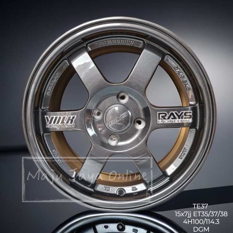 NEW SPORT RIM 15” RAYS TE37 15Inch 4,5H100/114(1set 4pcs)Proton Wira ...