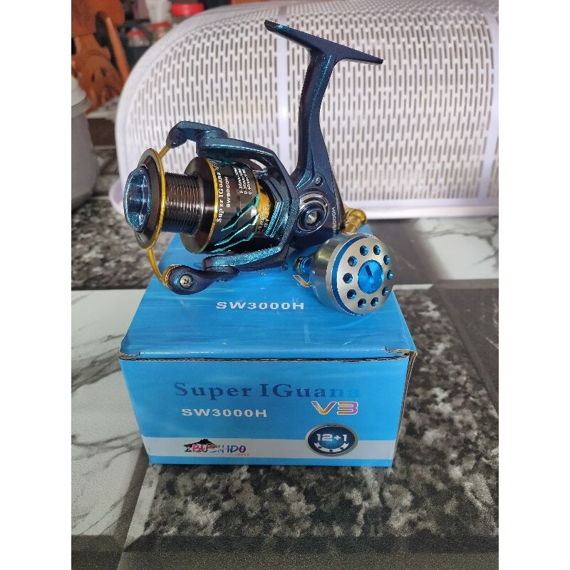 BUSHIDO SUPER IGUANA SW V3 HIGH SPEED SPINNING FISHING REEL 12+1 BB ...