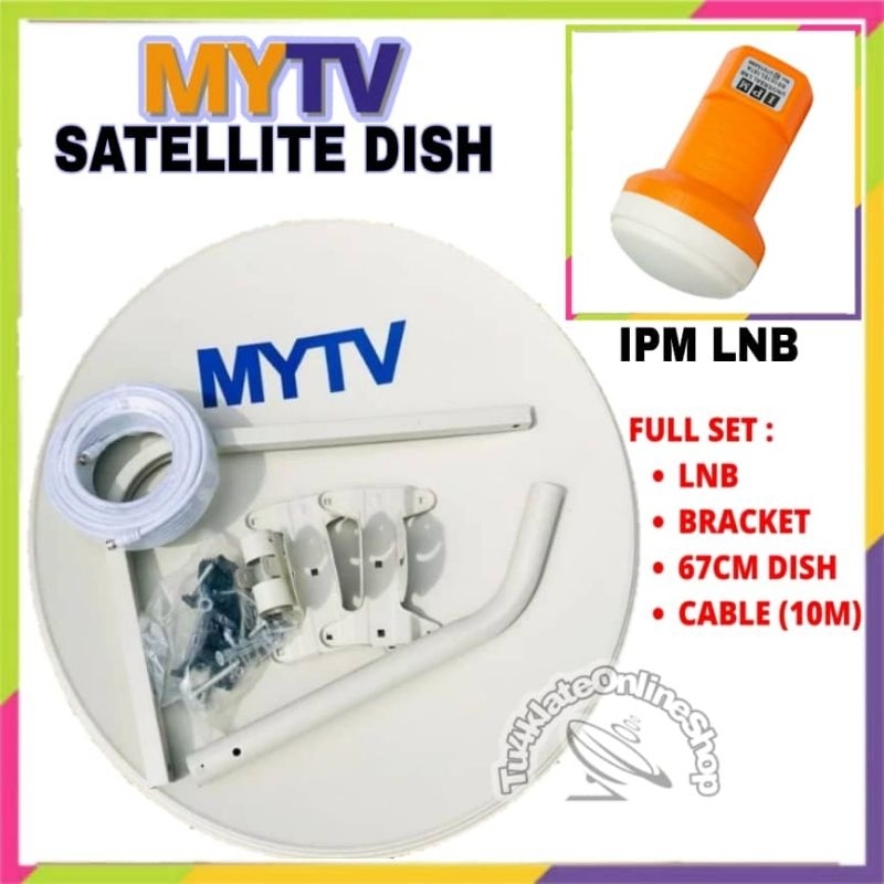 PIRING Satellite Dish MYTV, Jenama LNB (universal) mengikut variasi yg ...