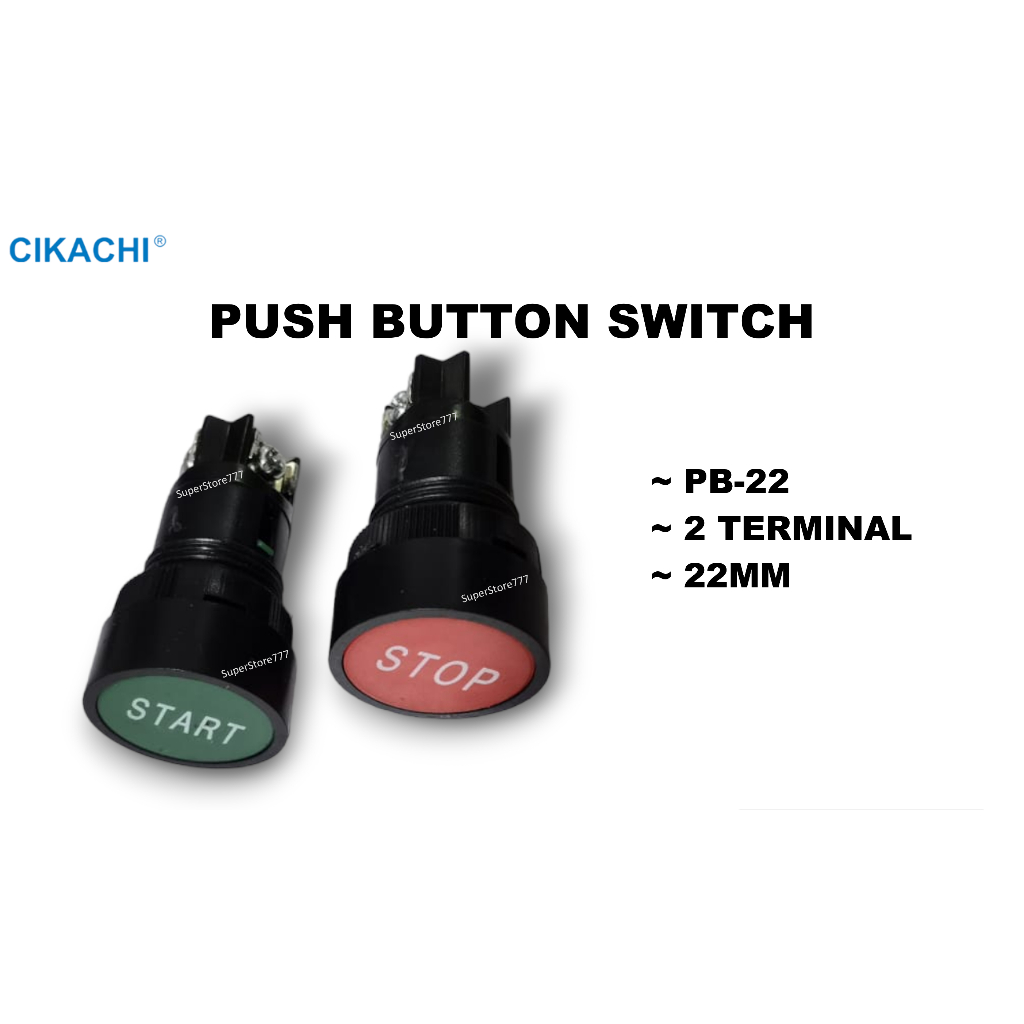 CIKACHI PB-22 PUSH BUTTON SWITCH (START / STOP) | Shopee Malaysia