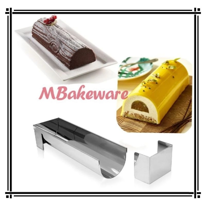 【MBakeware】High Quality Stainless Steel Yule Log Cake U Shape Mousse ...