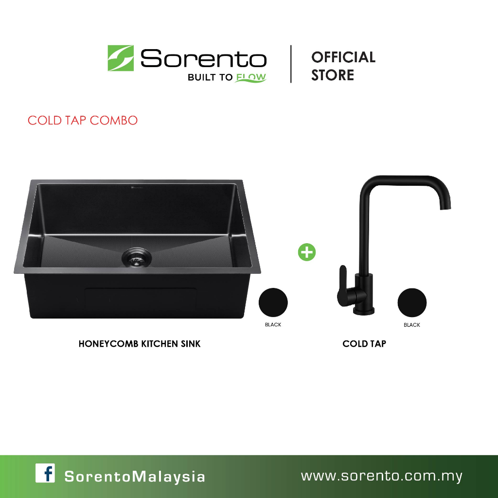 Sorento Honeycomb Undermount Stainless Steel Kitchen Sink (75cm ...