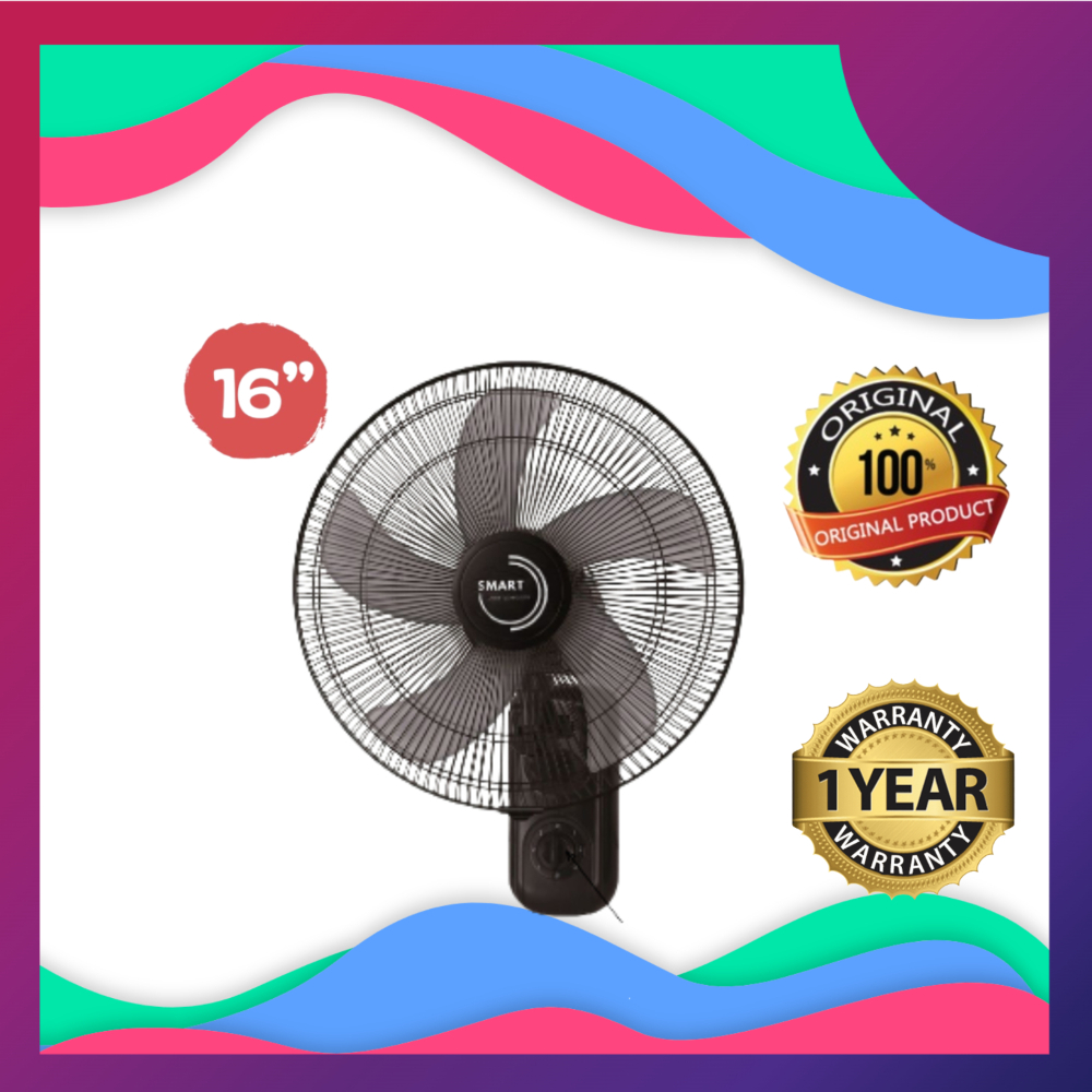 SMART 16" WALL FAN (3-Speed control panel) | Shopee Malaysia