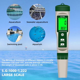 🔥10 IN 1 Digital Water Quality Monitor TDS/EC/PH/Salinity/H2 Meter PH ...
