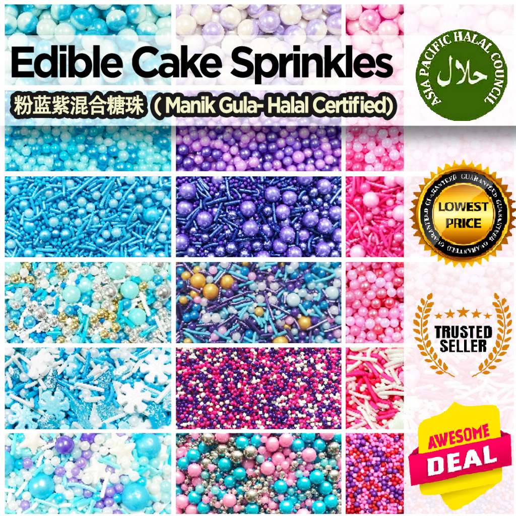《30g》 Wholesales Price Sprinkles Cake Decoration Halal Certified Gula ...