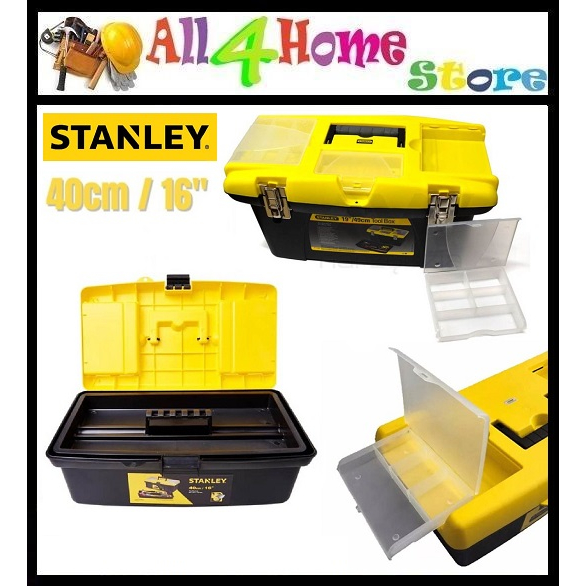 STANLEY Tool Box 40cm/16" Hand Tools Slide-in Organizer Kotak Simpan ...