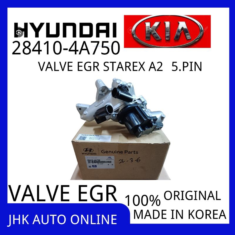 28410-4A750 VALVE EGR HYUNDAI STAREX A2 100% ORIGINAL MADE IN KOREA ...
