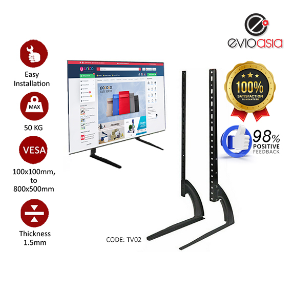 TV Table Stand Bracket Desk Stand for LED LCD 32 - 75 inches | Shopee ...