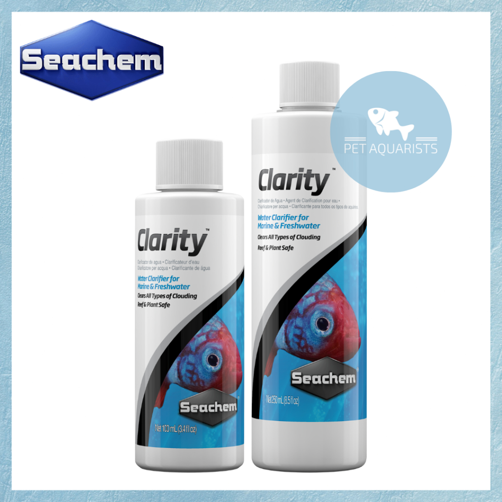 SEACHEM Clarity (100ML/250ML) Water clarifier for marine and freshwater ...