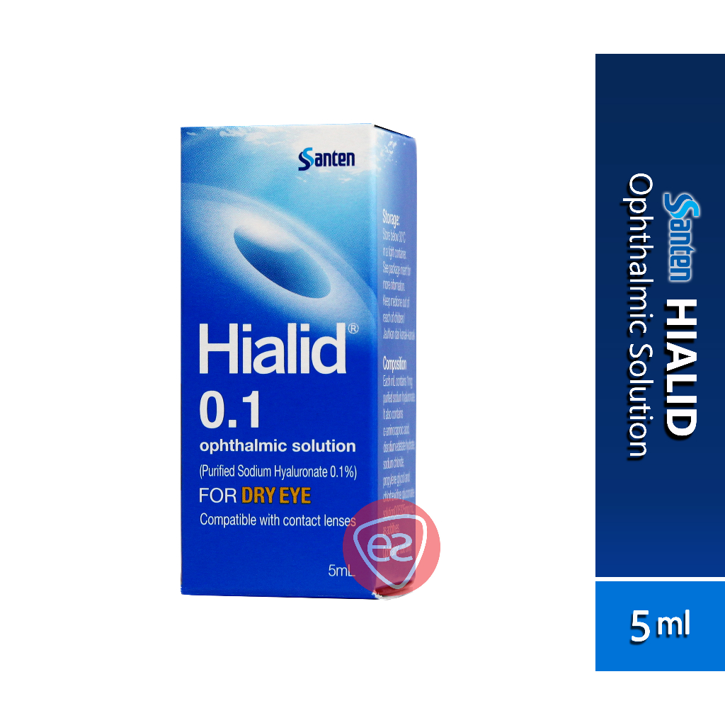 (EXP: 09.2027) SANTEN HIALID 0.1 OPHTHALMIC SOLUTION 5ML FOR DRY EYE ...