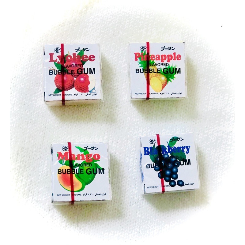 48 Packs Childhood Old Time 4 Flavors Assorted Pusan Bubble Gum | Shopee Malaysia