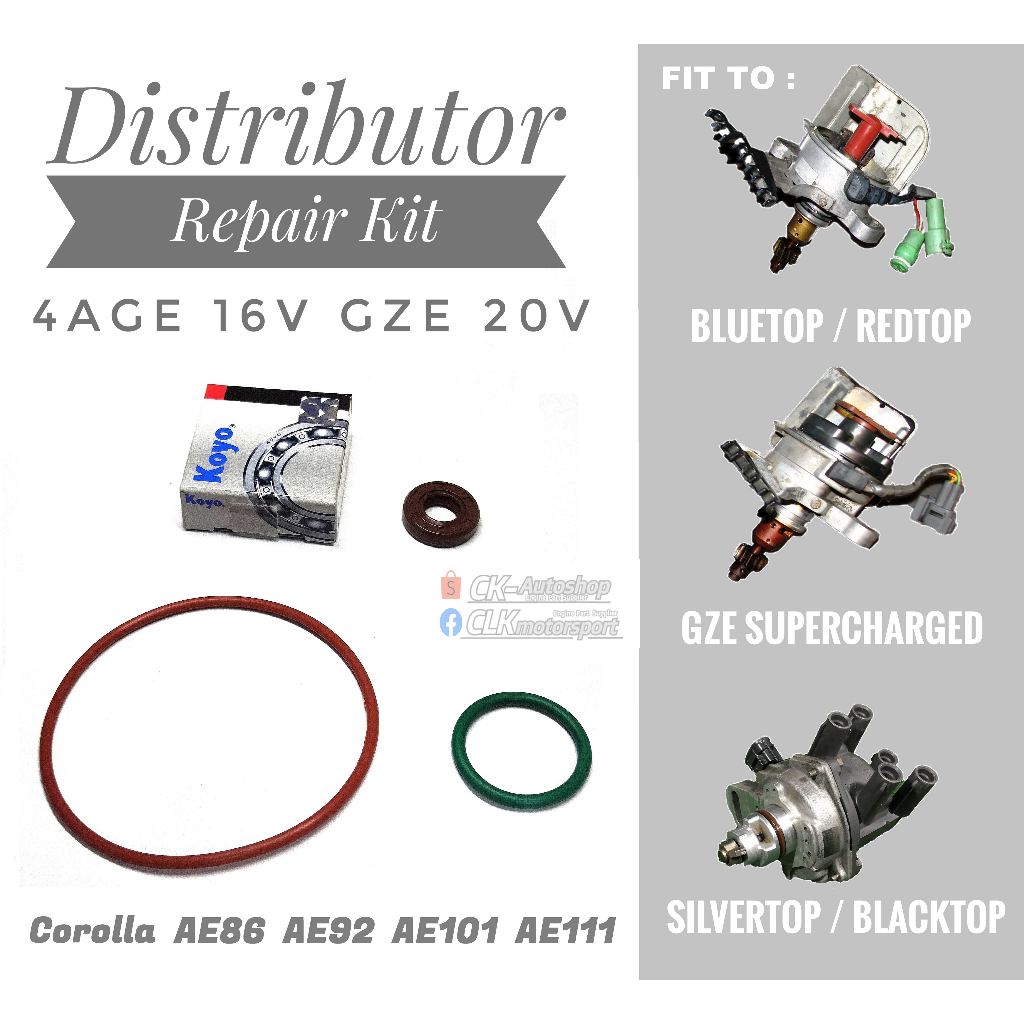 Distributor Repair Kit for TOYOTA 4AGZE 4AGE 16V 20V engine AE86 AE92 AE101 AE111 Corolla ...