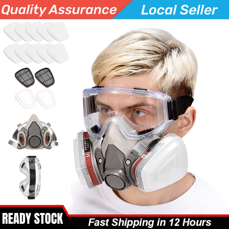 🎁Ready Stock🎁 16 in 1 6200 Gas Mask Breathing Protection Respirators ...