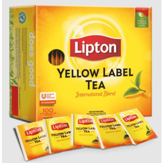 Lipton Yellow Label Enveloped Sachet Tea Bags 100'sx2g | Shopee Malaysia