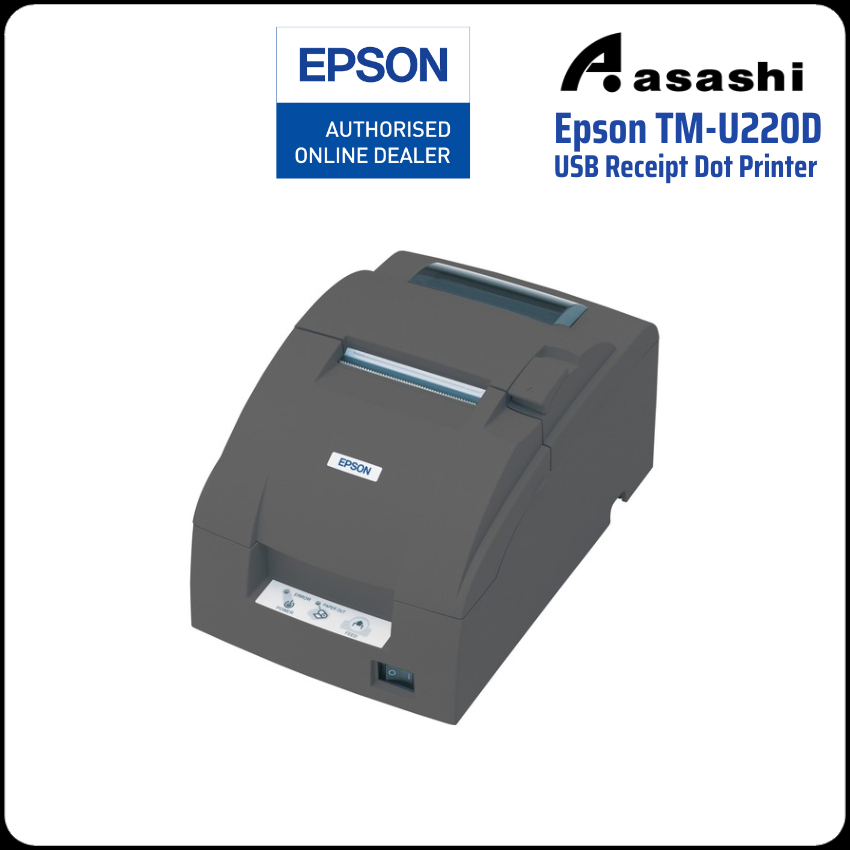 Epson TM-U220D-462 USB Receipt Dot Printer (Traditional Chinese,Grey ...