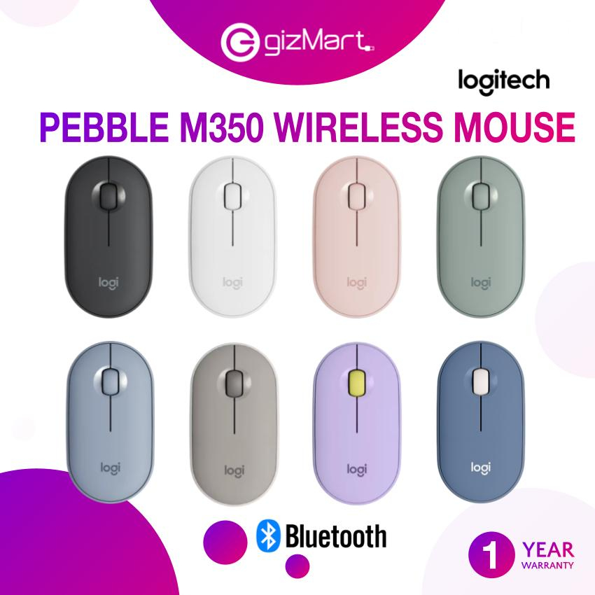 Logitech Pebble M350 Wireless Mouse with Bluetooth or 2.4 GHz Receiver ...