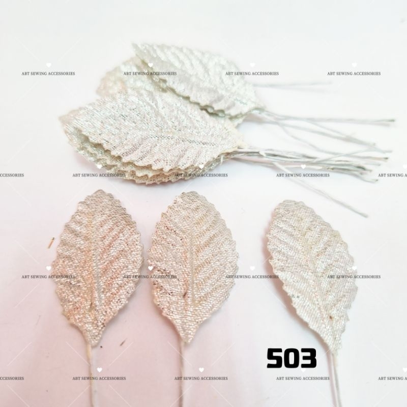 (20Pcs)Daun Hiasan/Daun Emas/Daun Silver/Duan Hijau/Golden Metallic ...