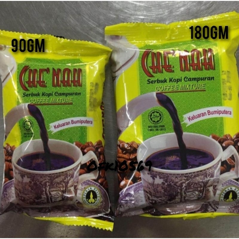KOPI CHE' NAH Serbuk Kopi Campuran 咖啡混合粉 90GM / 180GM | Shopee Malaysia