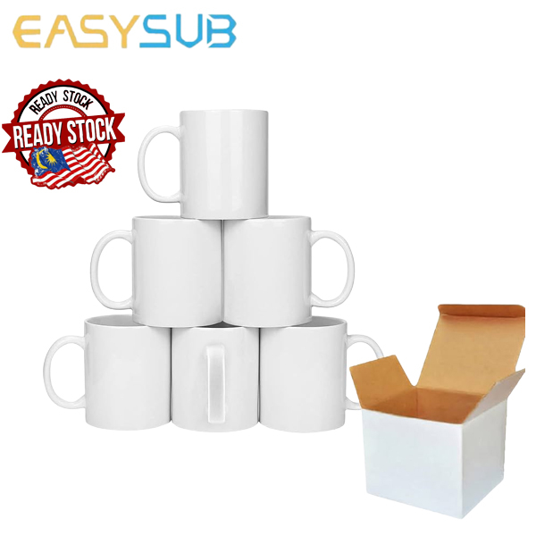 Grade A , AA, AAA Sublimation White Mugs with white gift box | Shopee ...