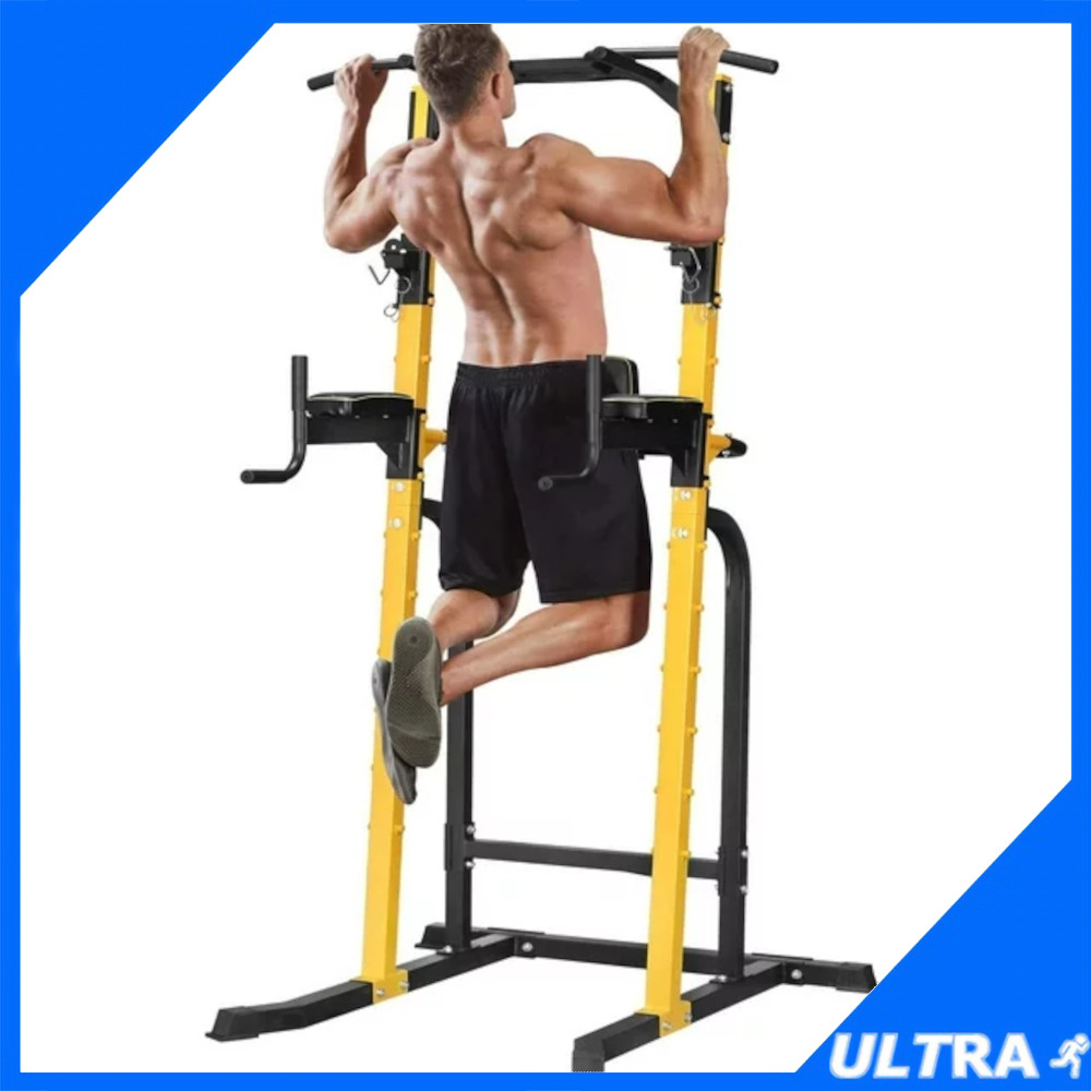 Dip Station Pull Up Strength Training Gym Squat Rack Bench Press ...