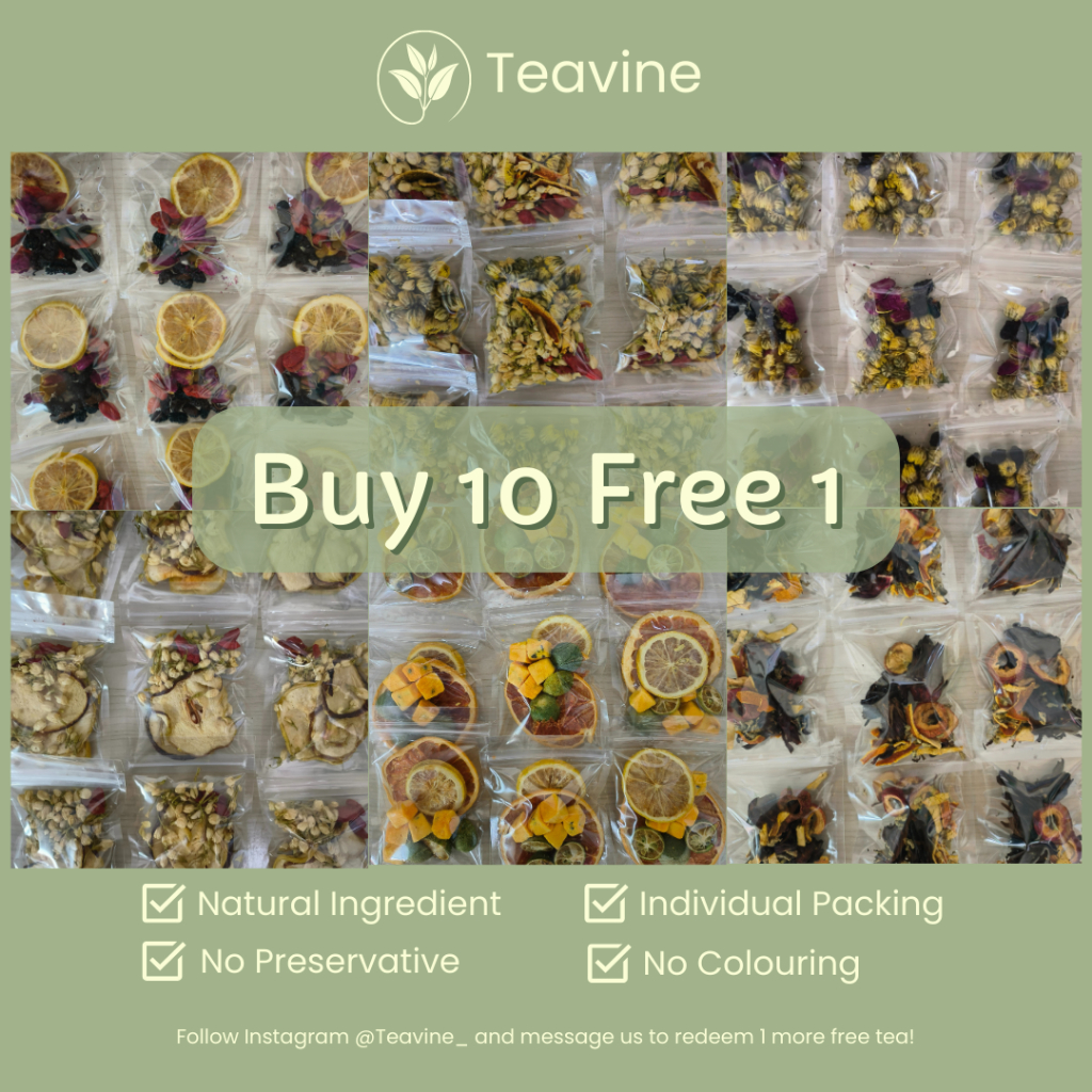 【Buy 10 Free 1】Healthy Flower Tea 花茶 Teh Bunga | Fruit Tea 水果茶 Teh Buah ...