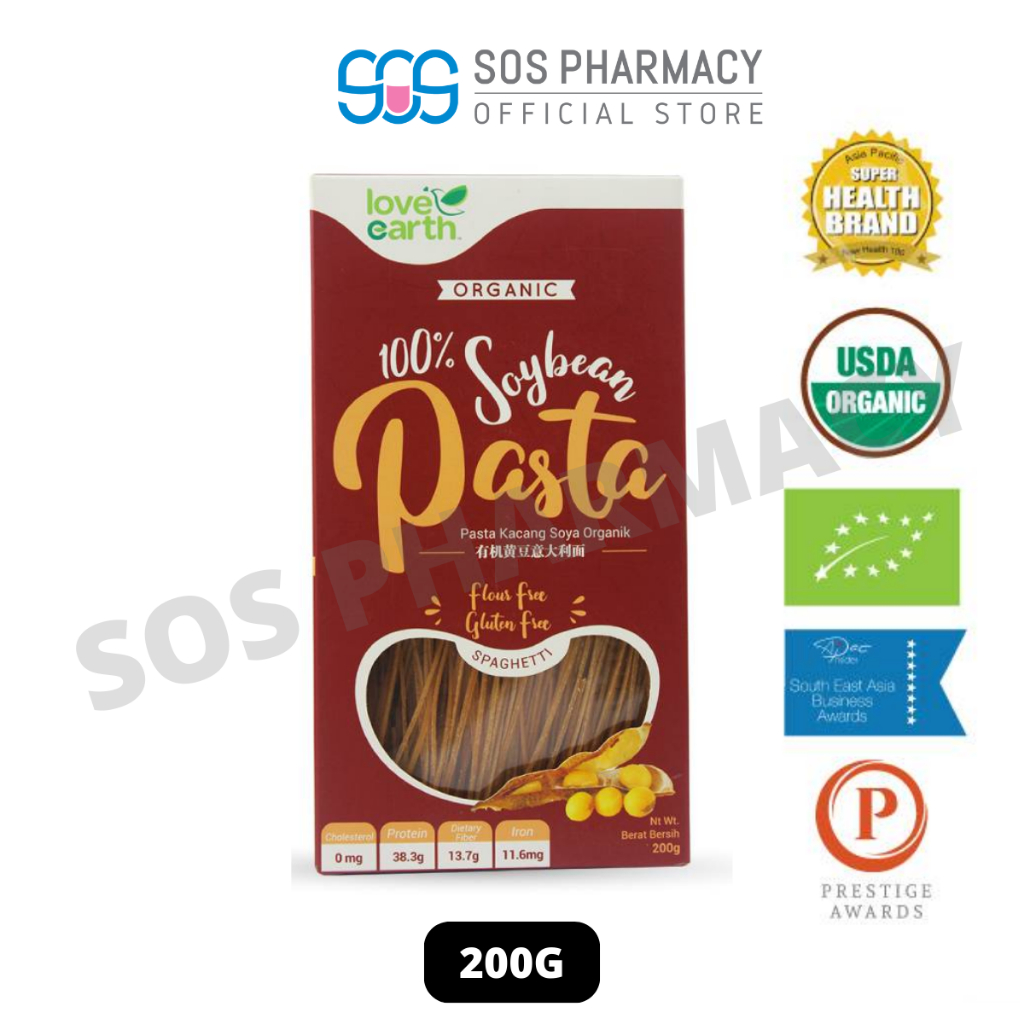 Love Earth Organic Soybean Pasta Spaghetti (200g) | Shopee Malaysia