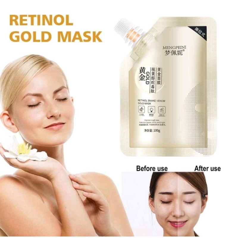 Retinol Gold Mask Mengpeini | Shopee Malaysia