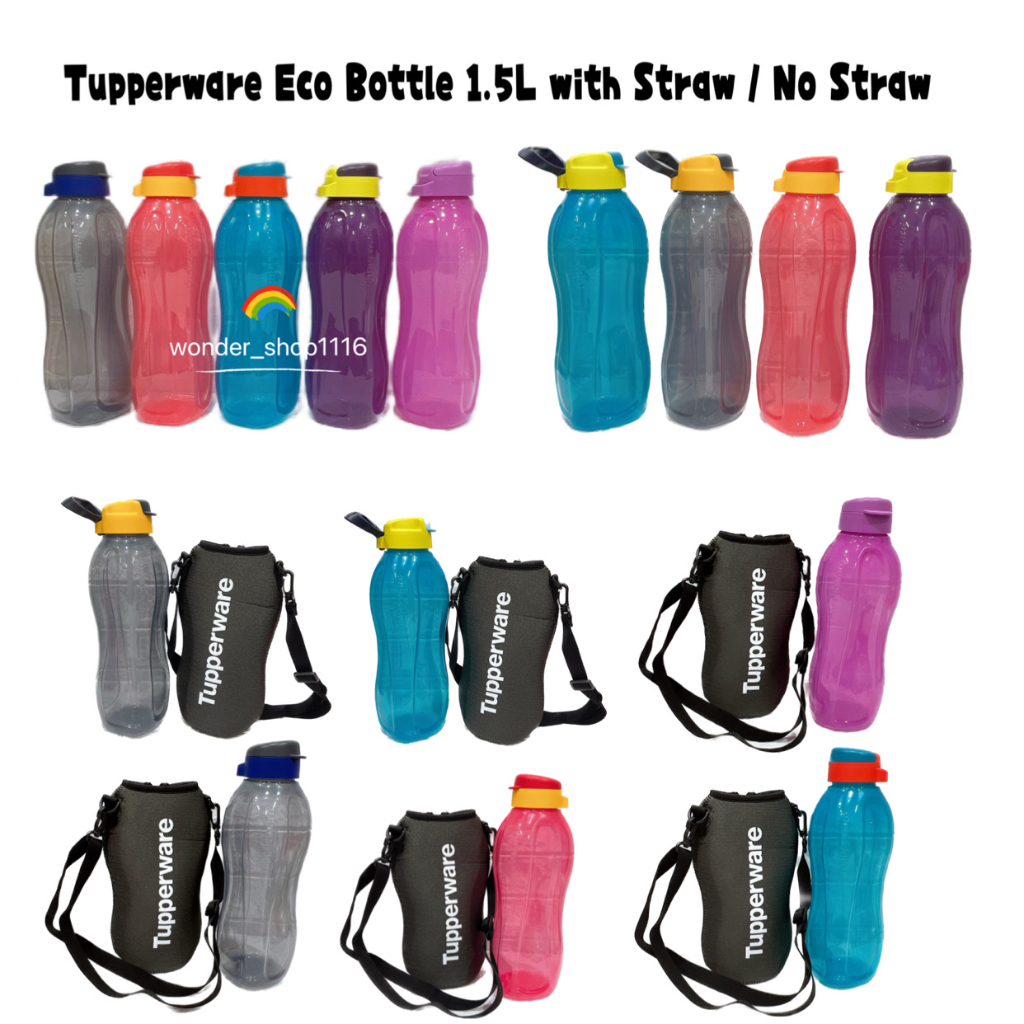 Tupperware Eco Bottle 1.5L No Straw / With Straw / Pouch | Shopee Malaysia