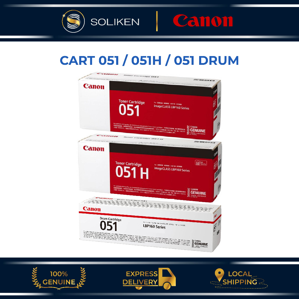Canon Cartridge 051 / 051H Original Laser Toner - (Black) For ...