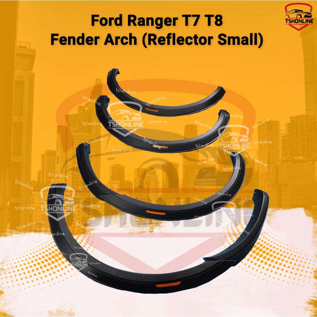 Ford Ranger T7 T8 Fender arch with Reflector Small/ Ranger Fender arch ...