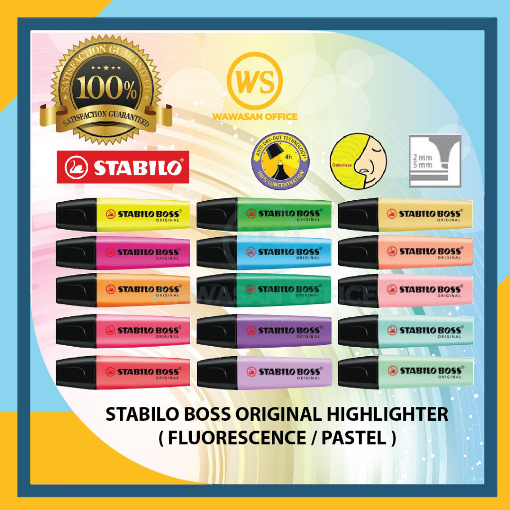Stabilo Boss Original / Stabilo Boss Highlighter / Stabilo Highlighter ...