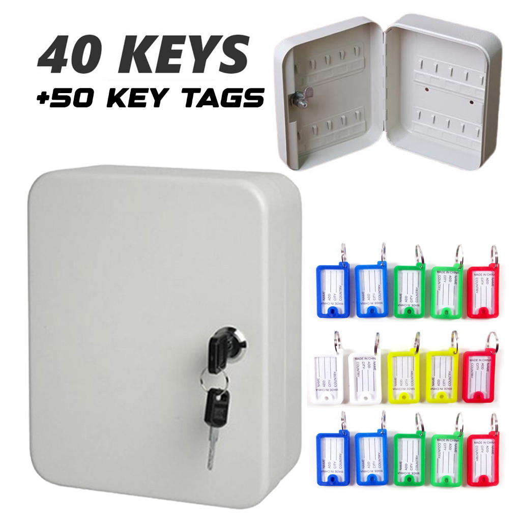 40 KEYS METAL KEY BOX KEY CABINET BEKAS KUNCI WALL MOUNT STORAGE KEY ...