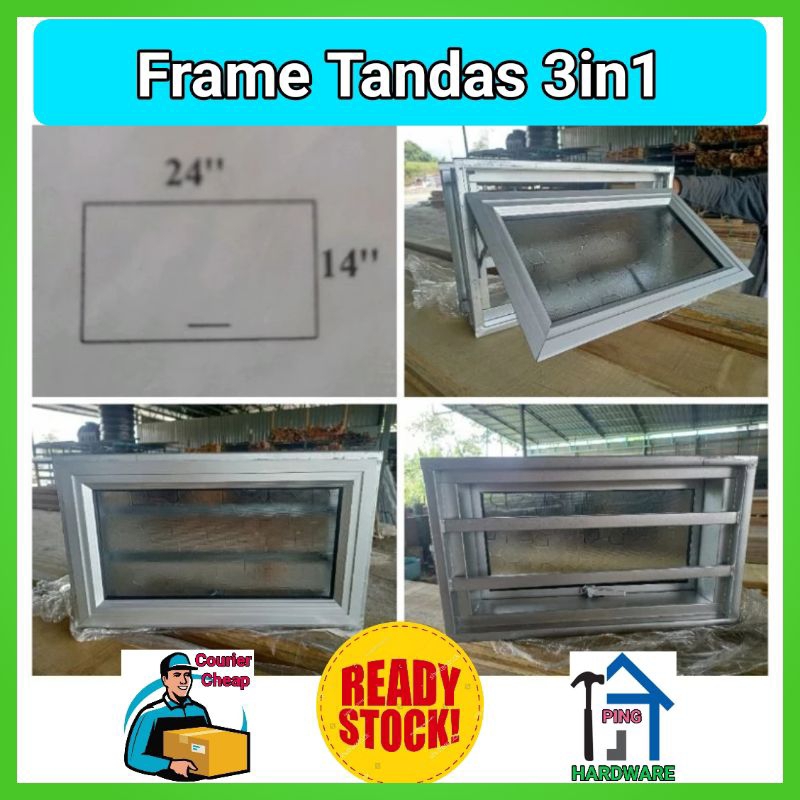 (Readly Stock)Frame Tingkap Untuk Tandas 3in1(14"x24") | Shopee Malaysia