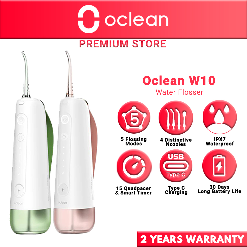 Oclean W10 Portal Oral Irrigatror Water Flosser Teeth Cleaner Big Capacity 5 Flossing Modes - 2 ...