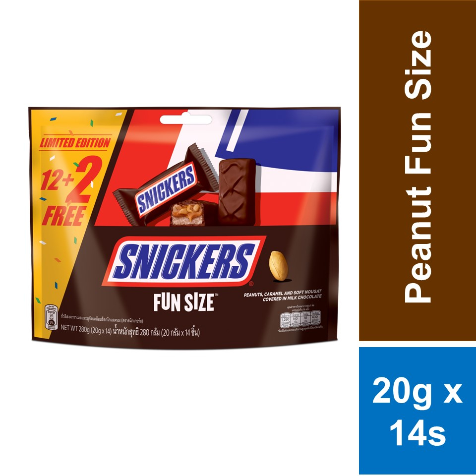 Snickers Peanut Funsize (20g x 14s) | Shopee Malaysia