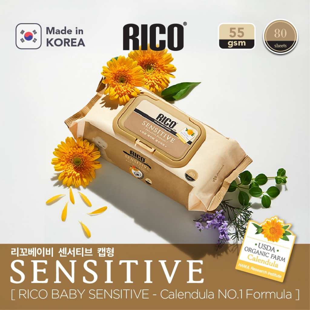 [RICO] Premium Wet Wipes – Sensitive 55gsm 80S X1PACK | Shopee Malaysia