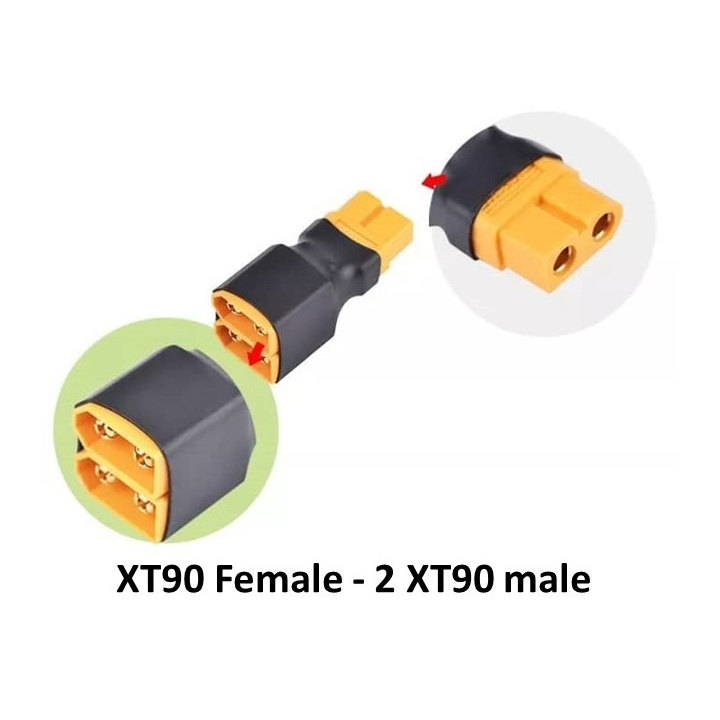 Xt90 Connector PNGKNYOCN XT60 To XT90 Short Cable, 14AWG XT60 Female To XT90 Xt60 Female To Xt90 ...