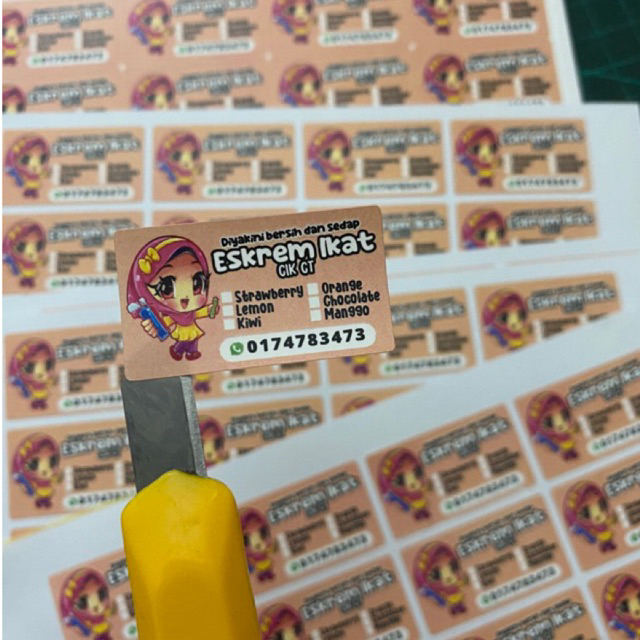 160pcs Sticker Label Aiskrim Malaysia | Shopee Malaysia