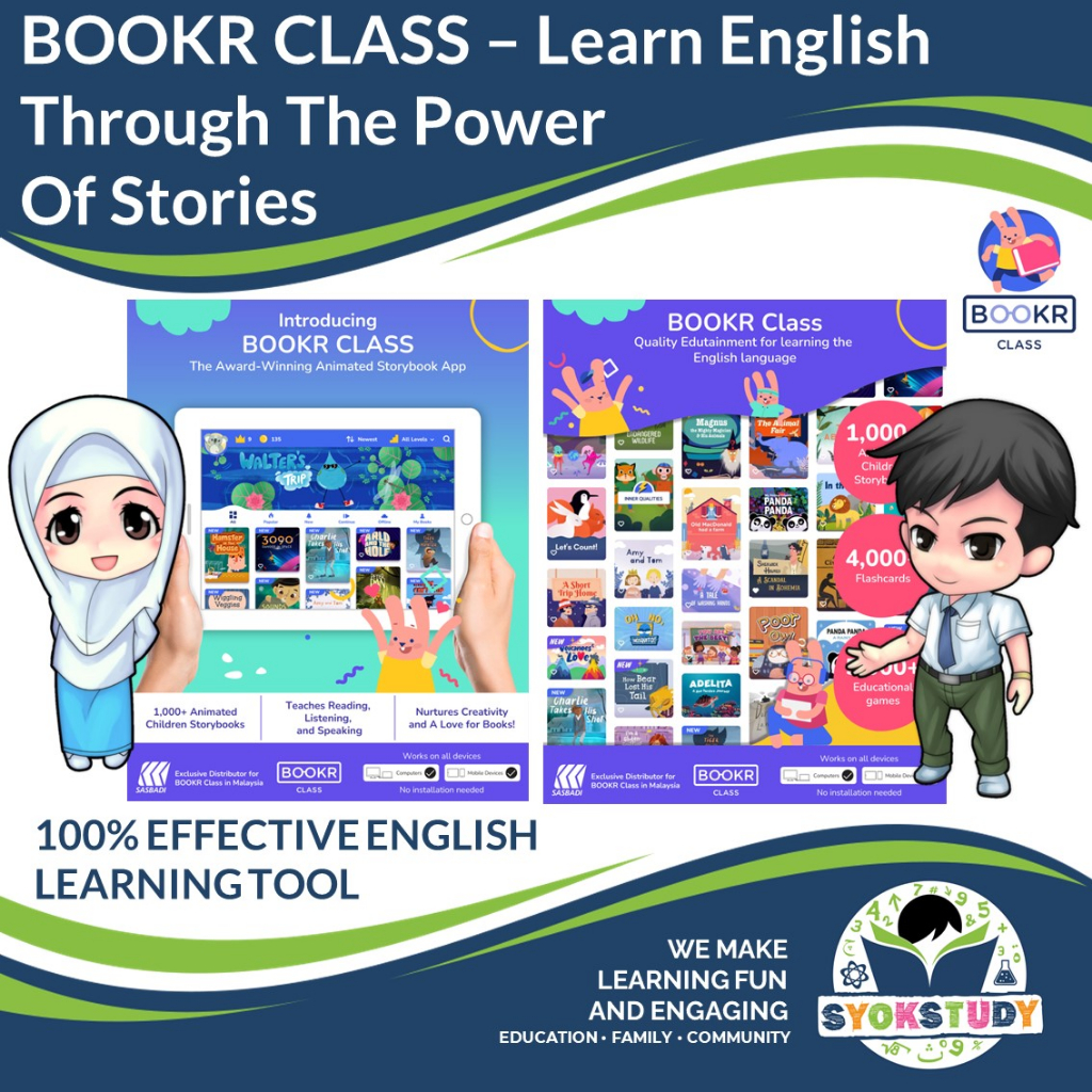 BOOKR Class - Boost Children's English Skills 1000+ Digital Story Books ...