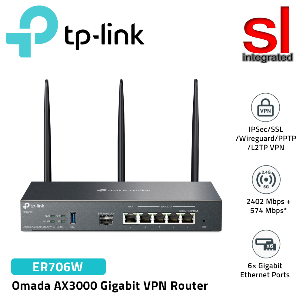 TP-LINK ER706W OMADA AX3000 GIGABIT VPN ROUTER | Shopee Malaysia TP-LINK ER706W OMADA AX3000 GIGABIT VPN ROUTER | Shopee Malaysia