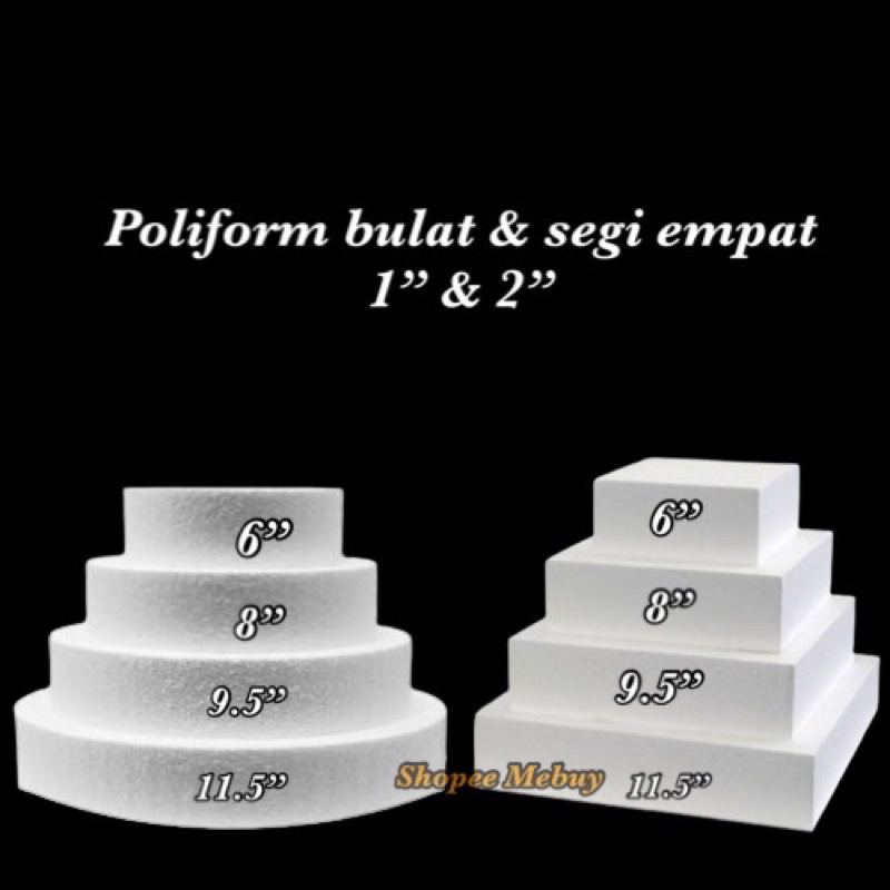 🇲🇾1”&2”Polystyrene form [BUNDLE]5pcs/9pcs |square/sphere|Gabus bulat ...