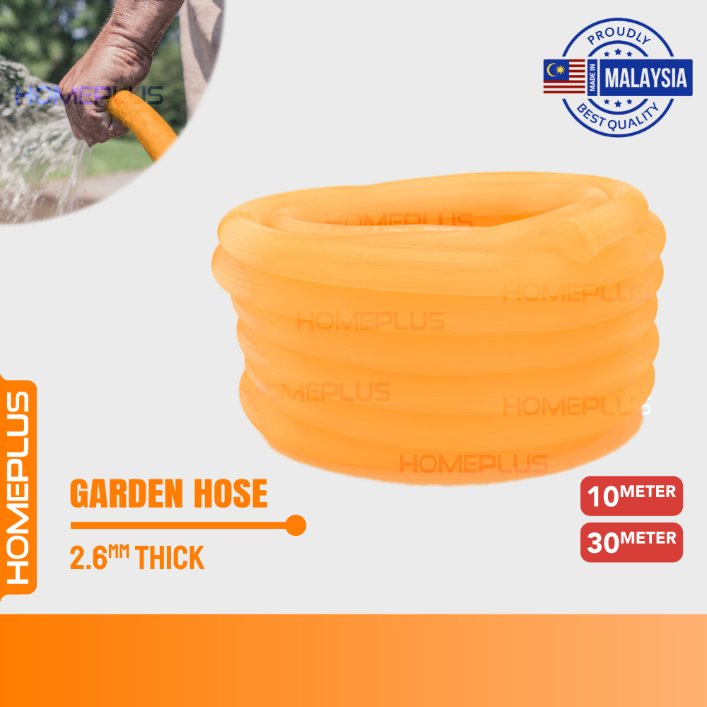 Homeplus 2.6mm Thick Orange Garden Hose PVC Water Pipe Hos Air Getah ...