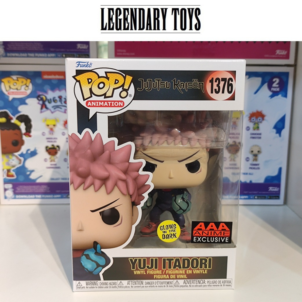 Funko Pop! Animation #1376 Jujutsu Kaisen Yuji Itadori GITD AAA Anime ...