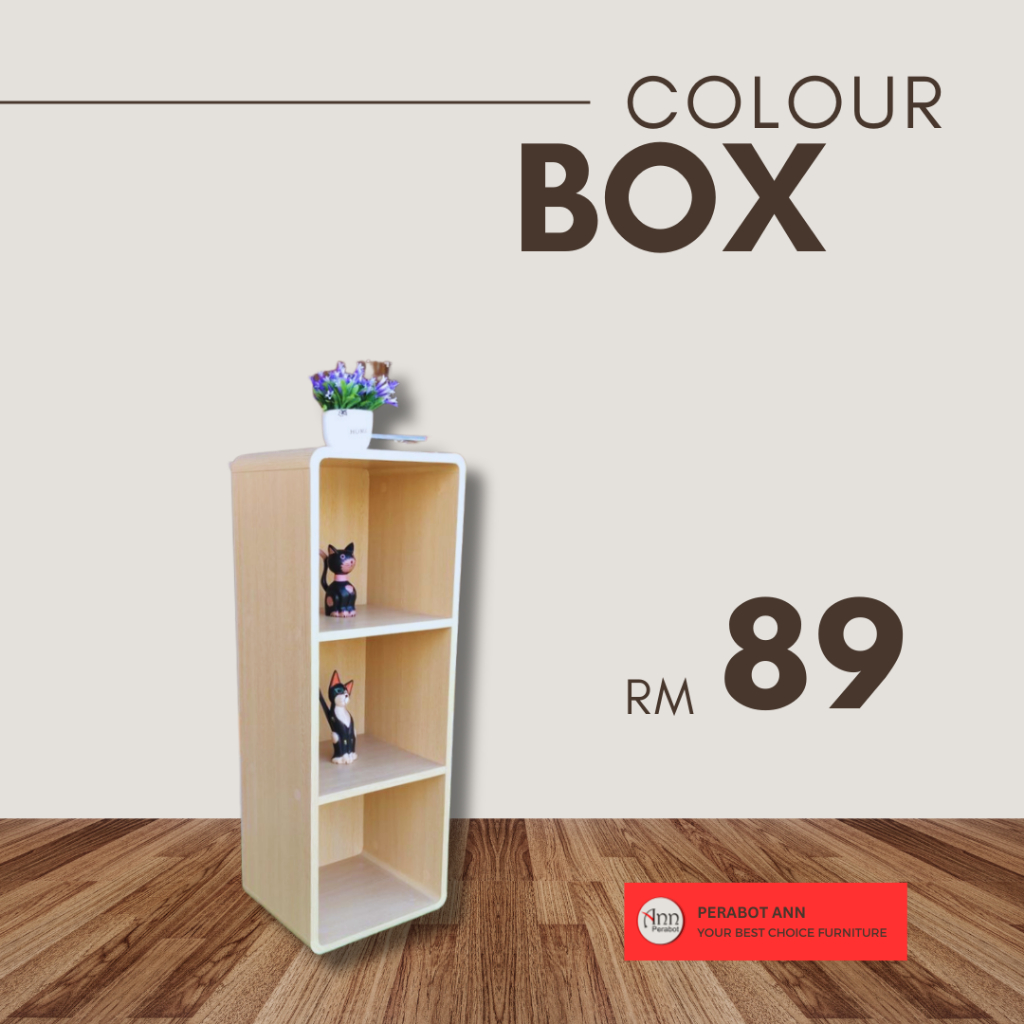 (PERABOT ANN) RAK BUKU / RAK SERBAGUNA / COLOUR BOX / BOOKSHELF ...