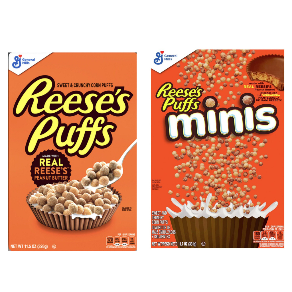 Reese's Puffs Breakfast Cereal 326g / Reese's Puffs Minis Breakfast ...