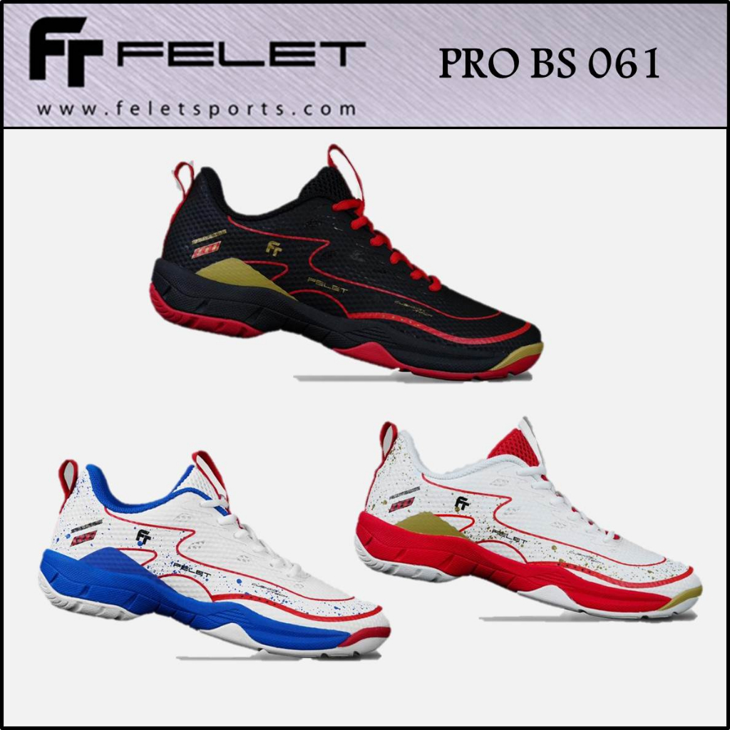 FELET Badminton Shoes PRO BS-061 (100% Original) | Shopee Malaysia