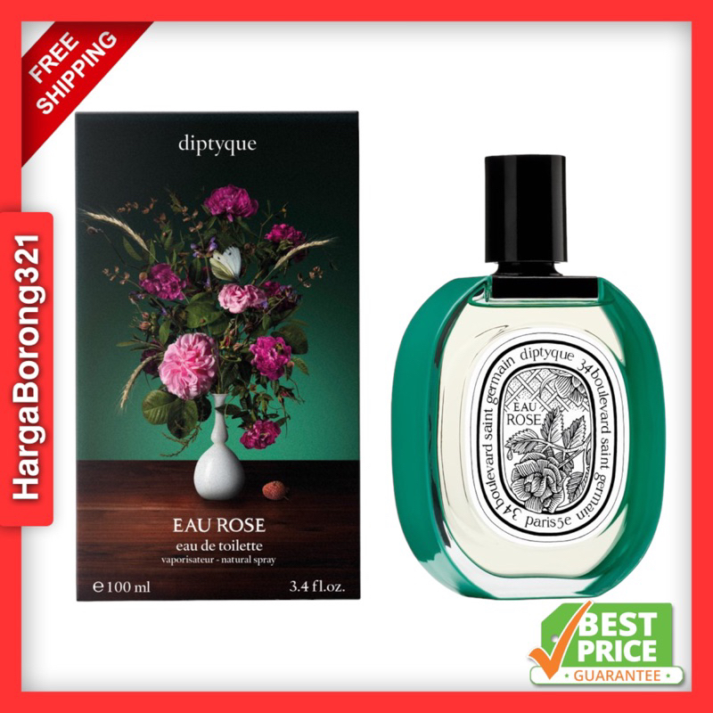 💯Diptyque Eau Rose Eau De Toilette 100ml Perfume For Her | Shopee Malaysia