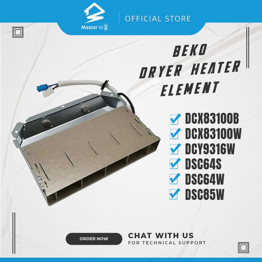 Beko Genuine Tumble Dryer Heater Element - (BEKBE2970101500.V02 ...