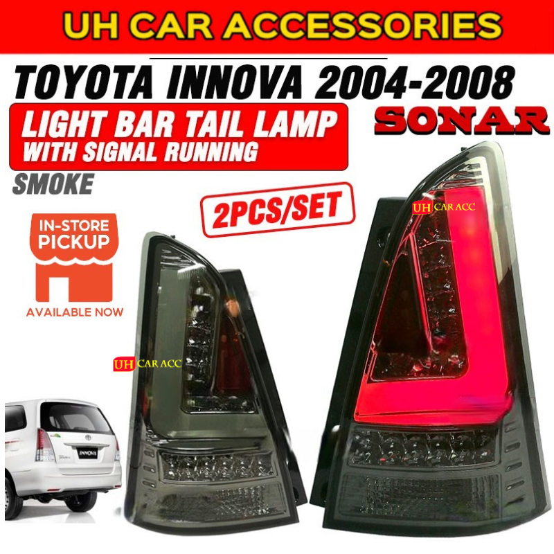TOYOTA INNOVA 2004 - 2014 LIGHT BAR TAIL LAMP TAILLAMP WITH RUNNING ...