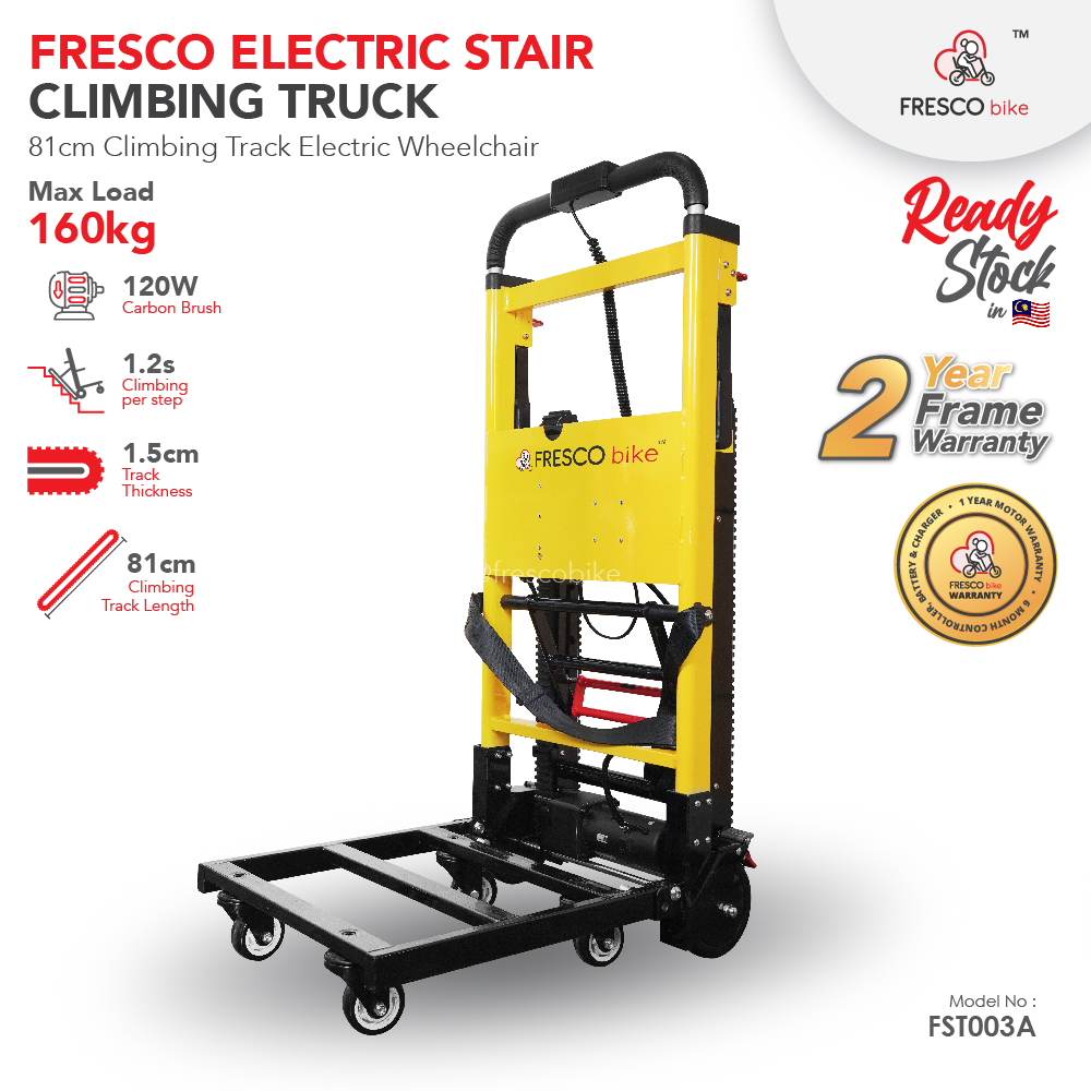 Fresco Bike Electric Stair Climbing Truck Stair Climbing Trolley 81cm ...